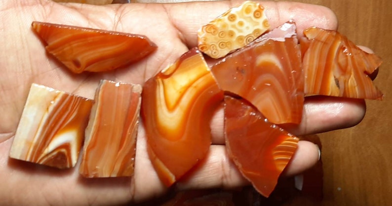 Red Banded Onyx Rough Gemstonered Banded Onyx Specimensred - Etsy