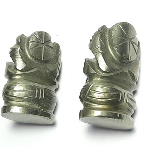 Natural Pyrite Ganesha Statue: Hand Carved Lord Ganesh, Healing ...