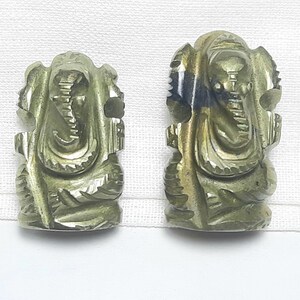 Natural Pyrite Ganesha Statue: Hand Carved Lord Ganesh, Healing ...