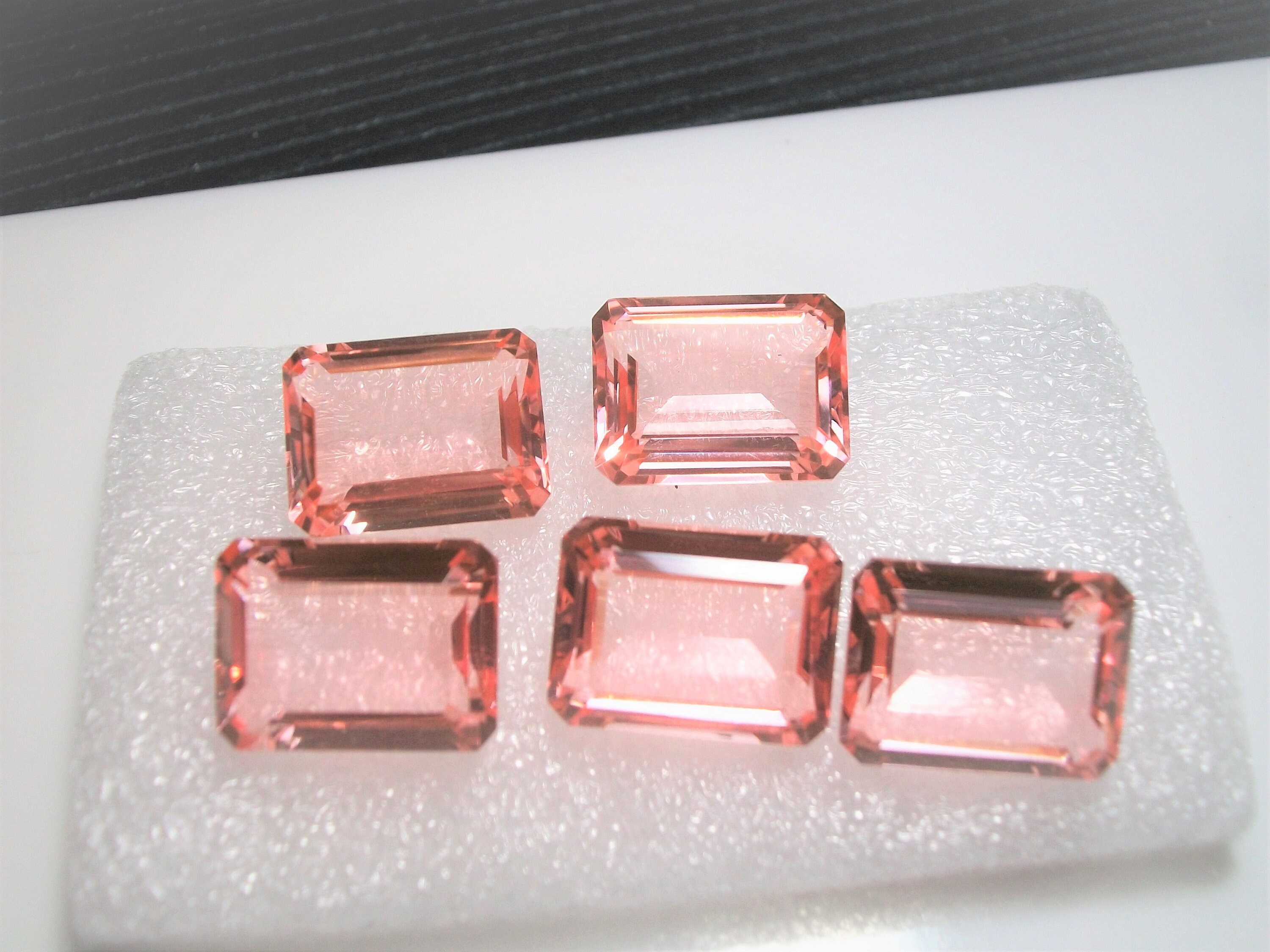 Morganite Doublet Quartz Faceted Octagon Gemstone,doublet Quartz ...
