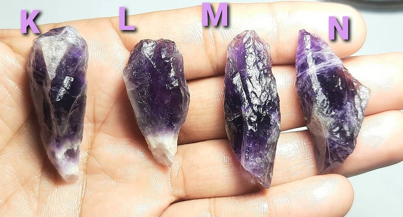 Natural African Amethyst Unpolished Rough Gemstoneamethyst - Etsy