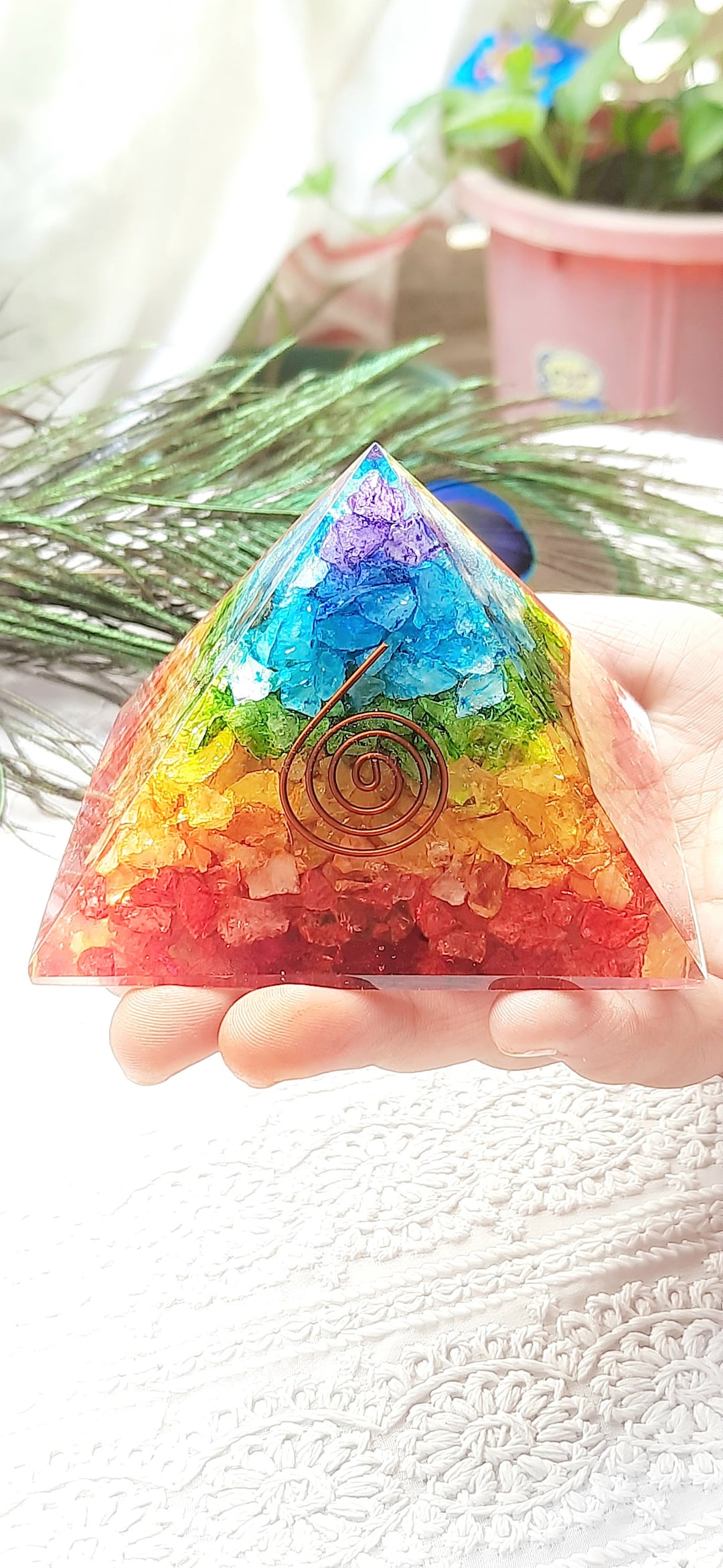 Seven Chakra Pyramid,orgone Pyramid,seven Chakra Pyramid,vastu,money ...