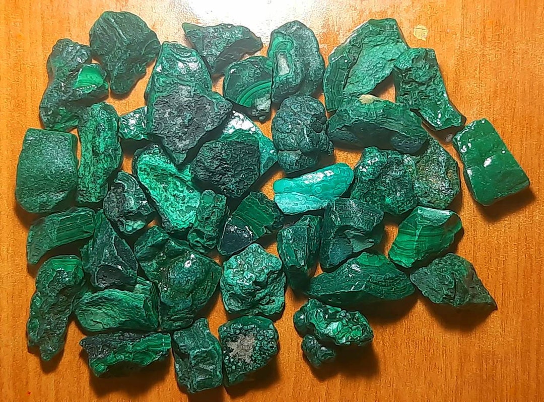 Natural Malachite Big Size Rough Gemstone,malachite Slices,malachite ...