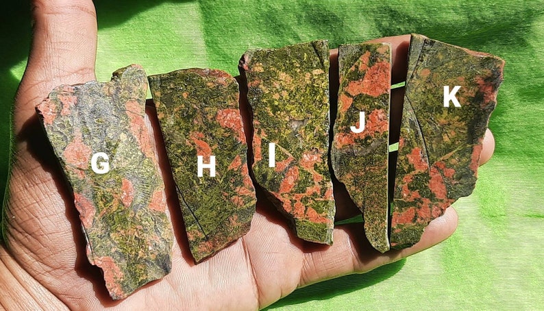 Natural Unakite Jasper Unpolished Rough Gemstoneunakite | Etsy