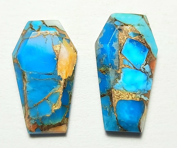 Blue Copper Mohave Turquoise Coffin Gemstone blue Copper Mohave Turquoise Coffin tourquoise Coffin coffin Gemstone copper Turquoise Coffin. Etsy UK