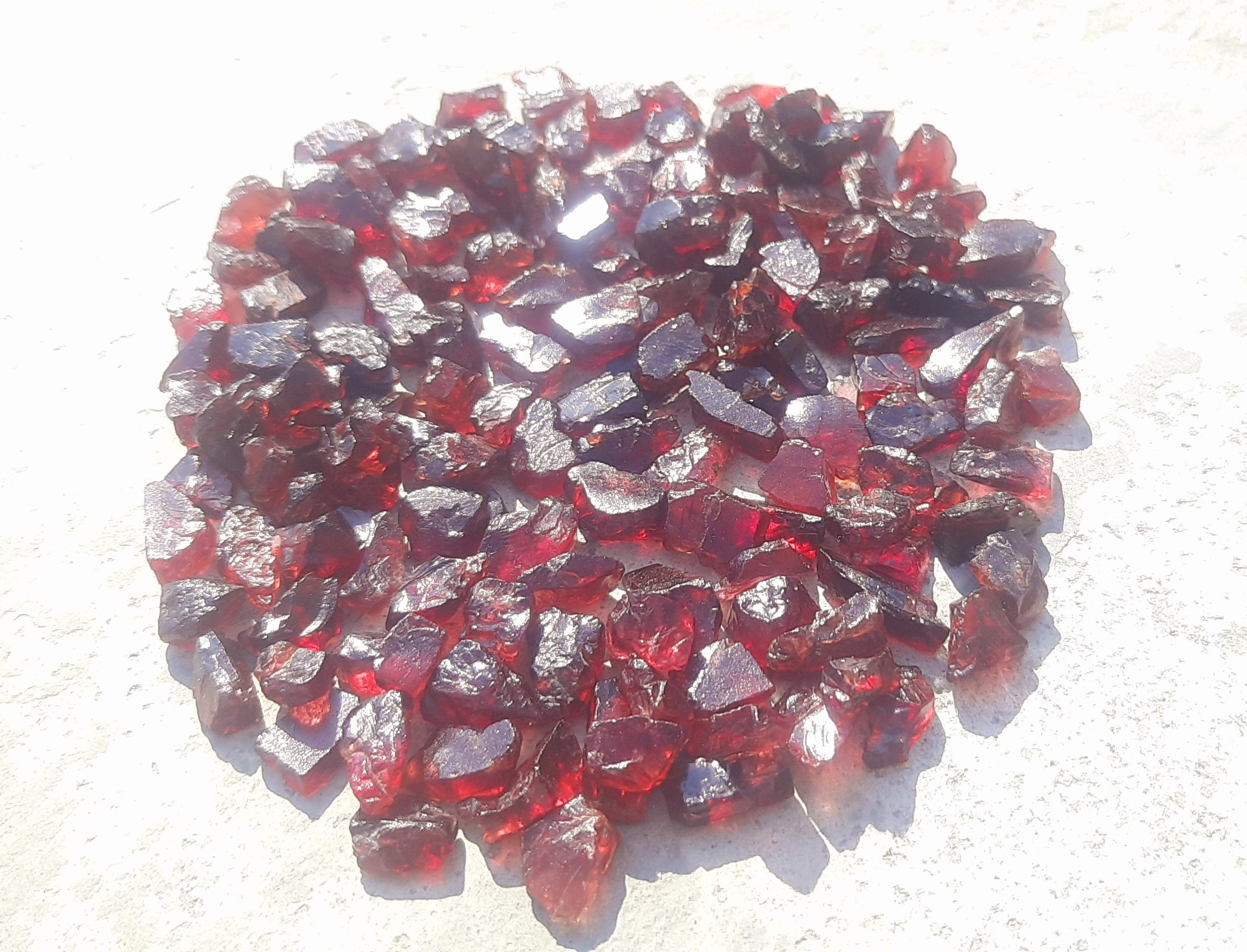 Natural Red Garnet Rough Gemstonered Garnet Specimensaaa - Etsy UK