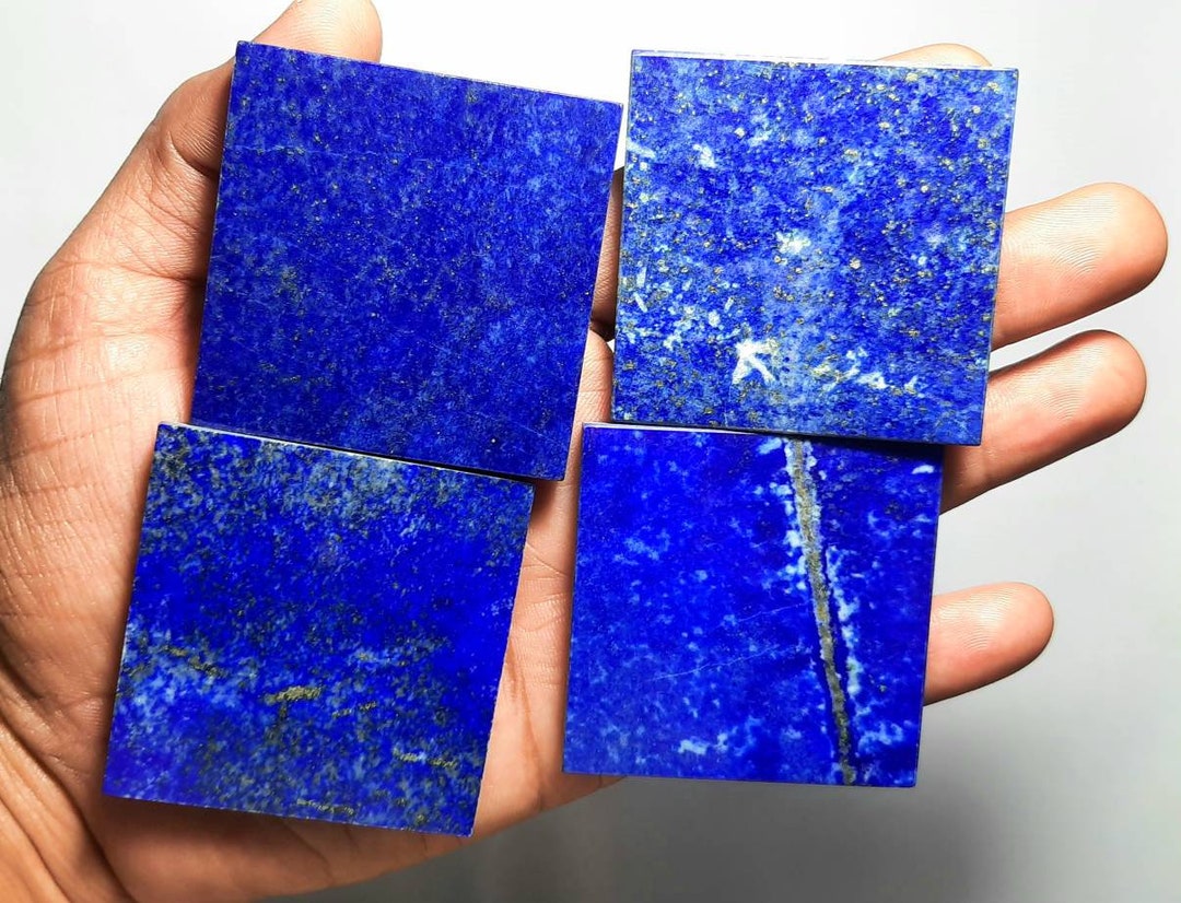 Lapis Lazuli Flat Square Cabochon Gemstone,pendent,braclet Making Stone ...