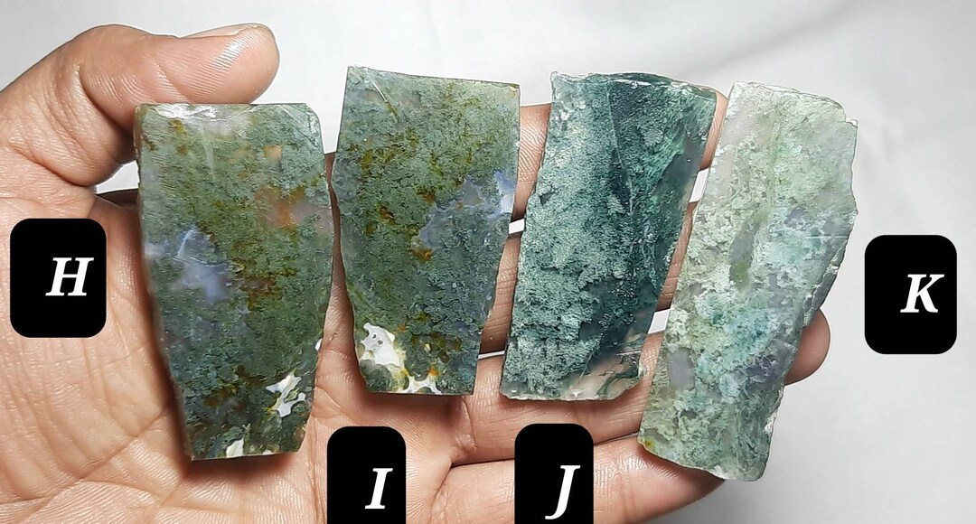 Moss Agate Green Jasperraw Jasper Crystal Green Rough Raw - Etsy