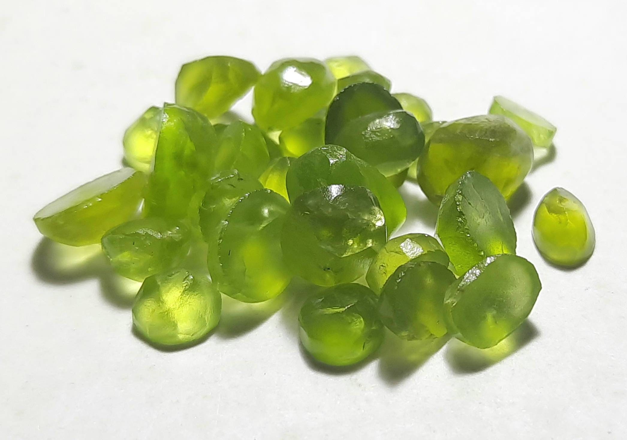 Natural Peridot Mix Size and Shape Unpolished Rough | Etsy