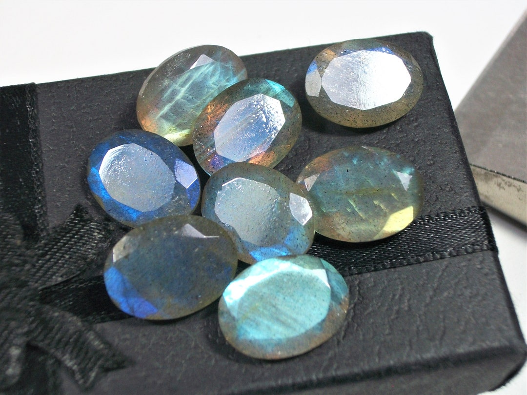 Natural Labradorite Faceted Oval Gemstone,labradorite Oval,labradorite ...