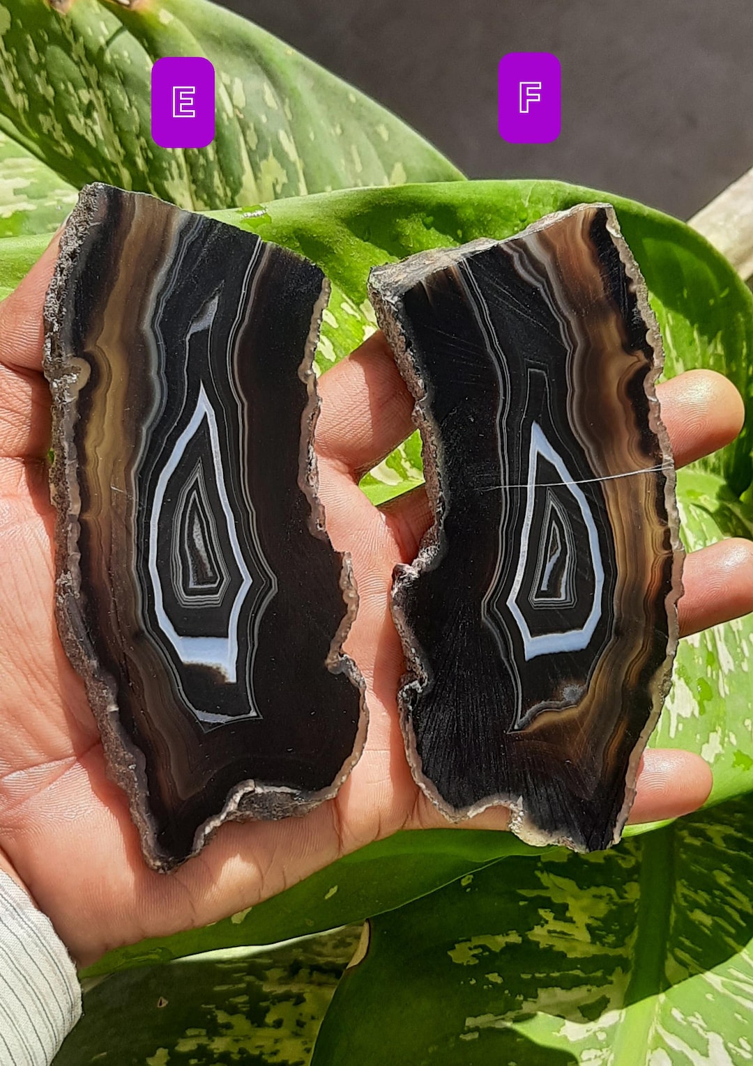Black Banded Onyx Rough Gemstone,black Banded Onyx Specimen,black Onyx ...