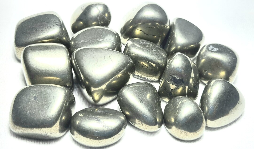 Pyrite Tumbled Stones A Grade Healing Crystals, Pyrite Gemstone,natural ...