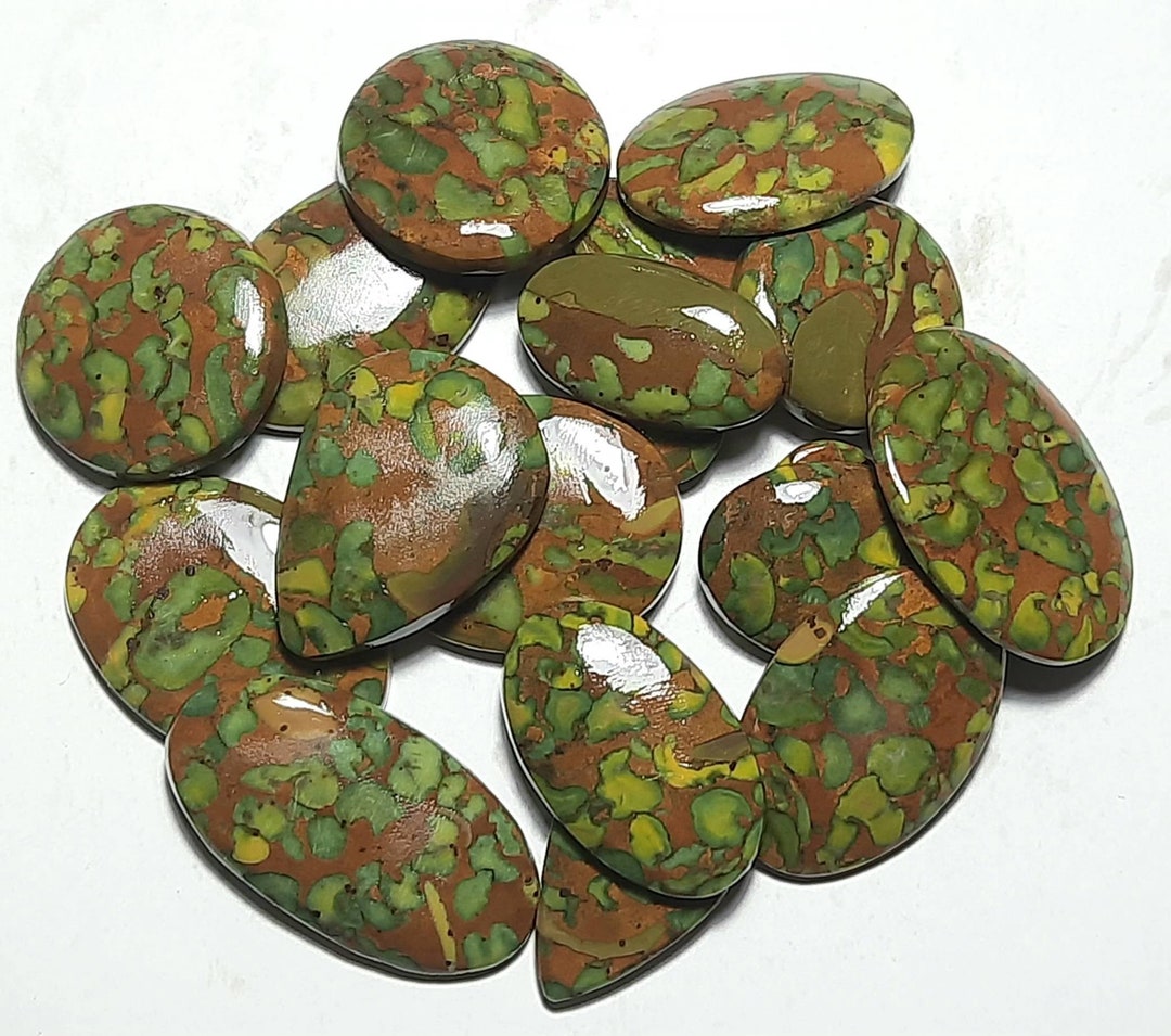 Unpolished Fruit Jasper Rough Stone: Mix Shape Slices, Specimens - Etsy