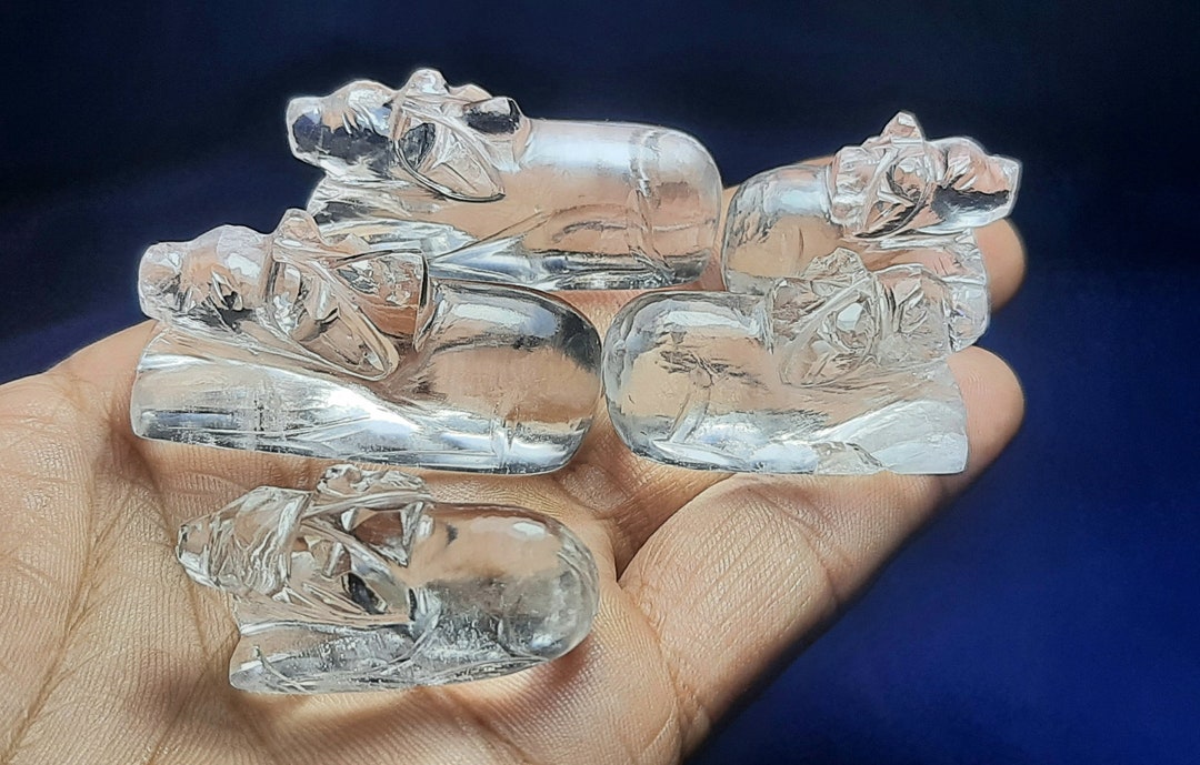 Crystal Quartz Nandi Shivlingam:shiv Puja,ritual Object,religious Gift ...
