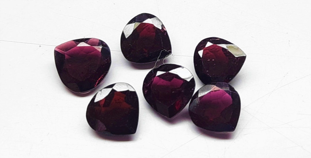 Natural Garnet Big Size Faceted Heart Shape Gemstone,garnet Gemstone ...