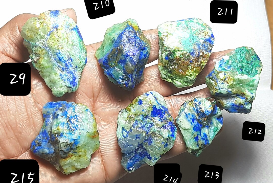 Natural Azurite Chrysocolla Unpolished Raw,chrysocolla Rough,azurite ...