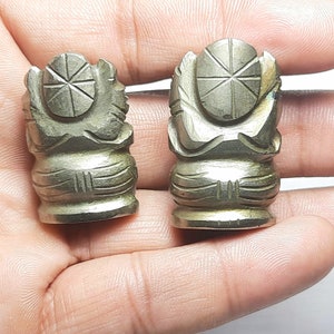 Natural Pyrite Ganesha Statue: Hand Carved Lord Ganesh, Healing ...