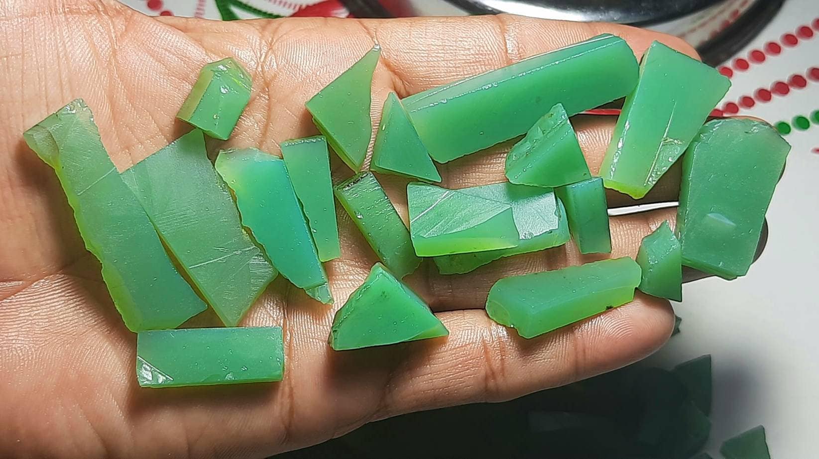 Dyed Chrysoprase Chalcedony Rough Gemstone: Raw Slices - Etsy Australia