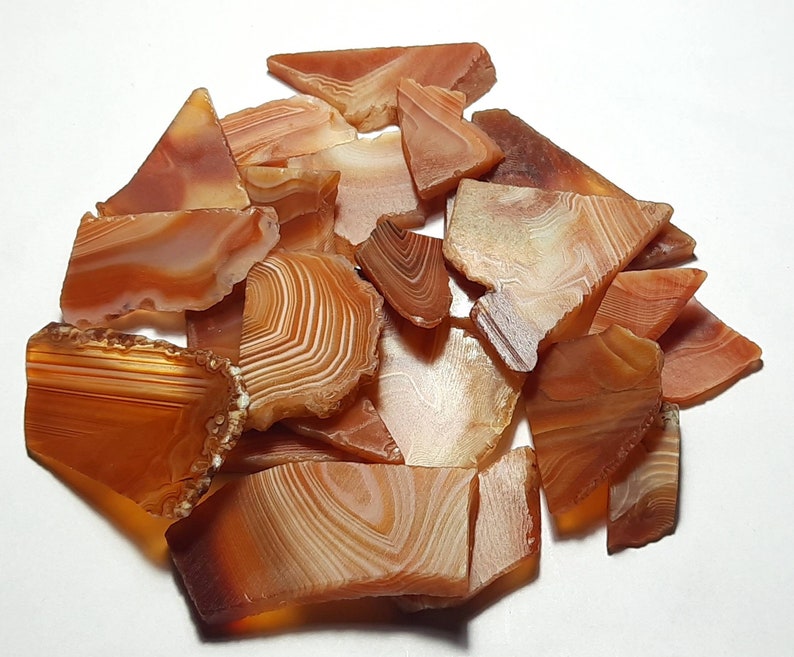 Red Banded Onyx Rough Gemstonered Banded Onyx Specimensred | Etsy