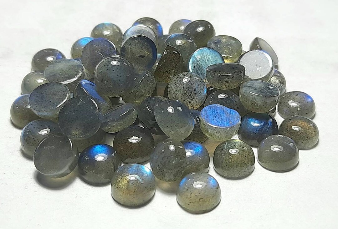 Natural Labradorite Round Cabochon Gemstone,labradorite Cabochon,round ...