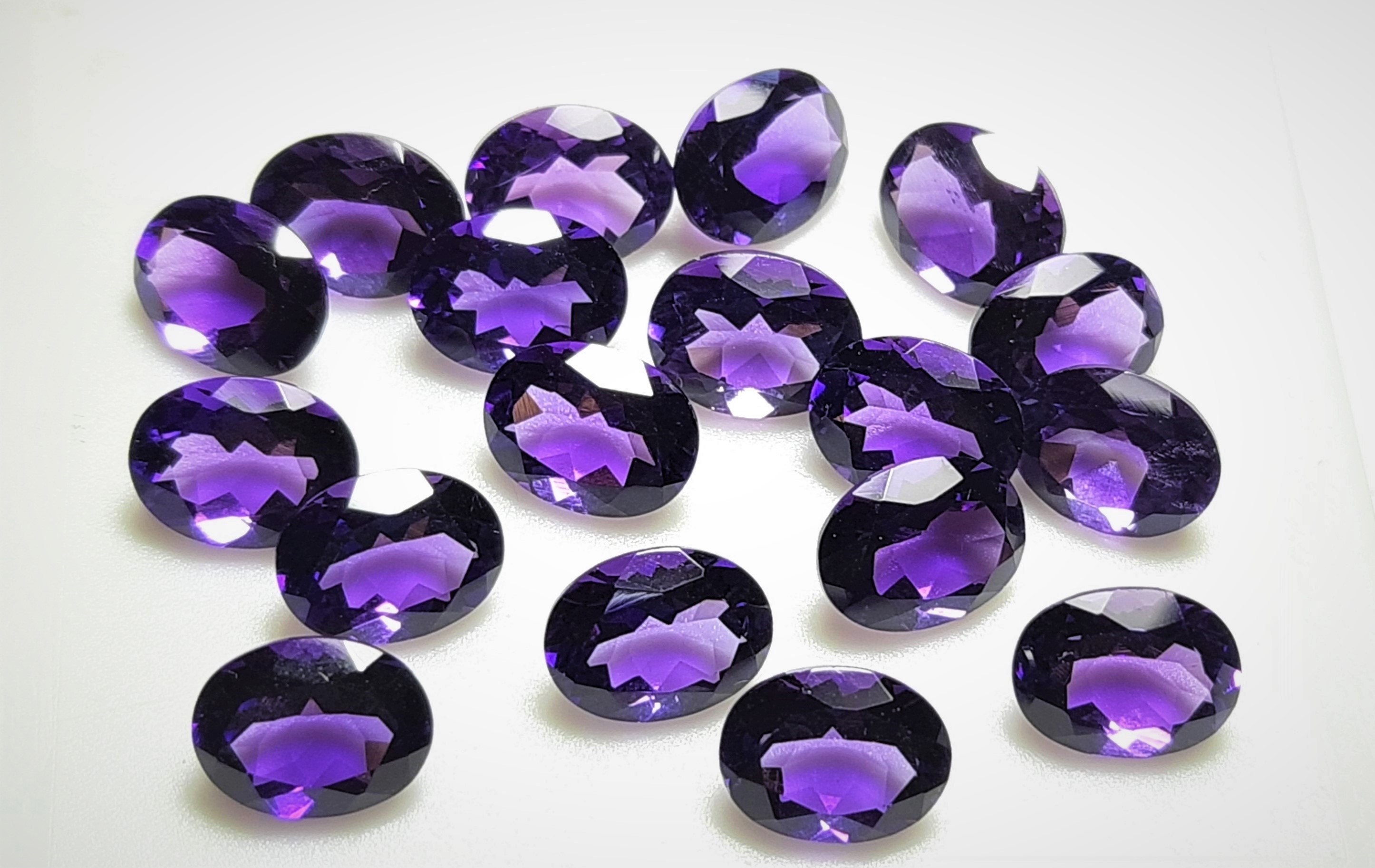 AAA Quality Aferican Amethyst Oval Shape Faceted - Etsy