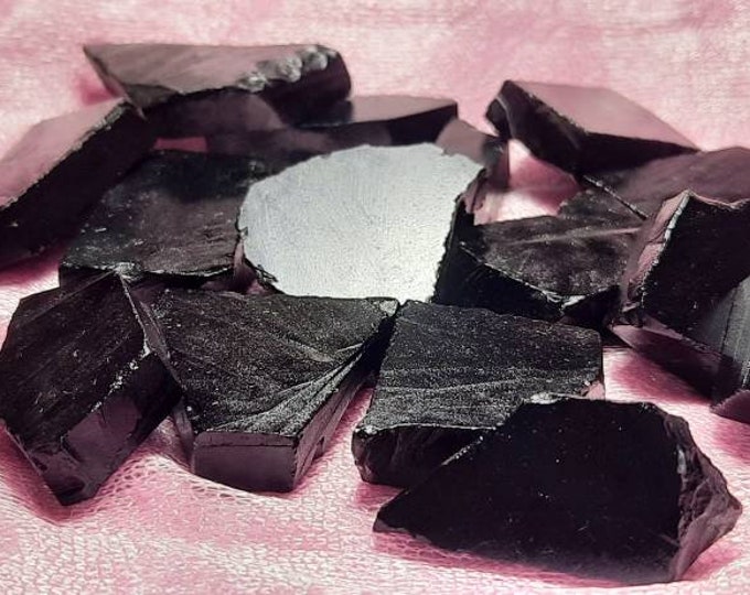 Natural Black Onyx Rough Gemstone,black Onyx Specimens,black Onyx Raw ...