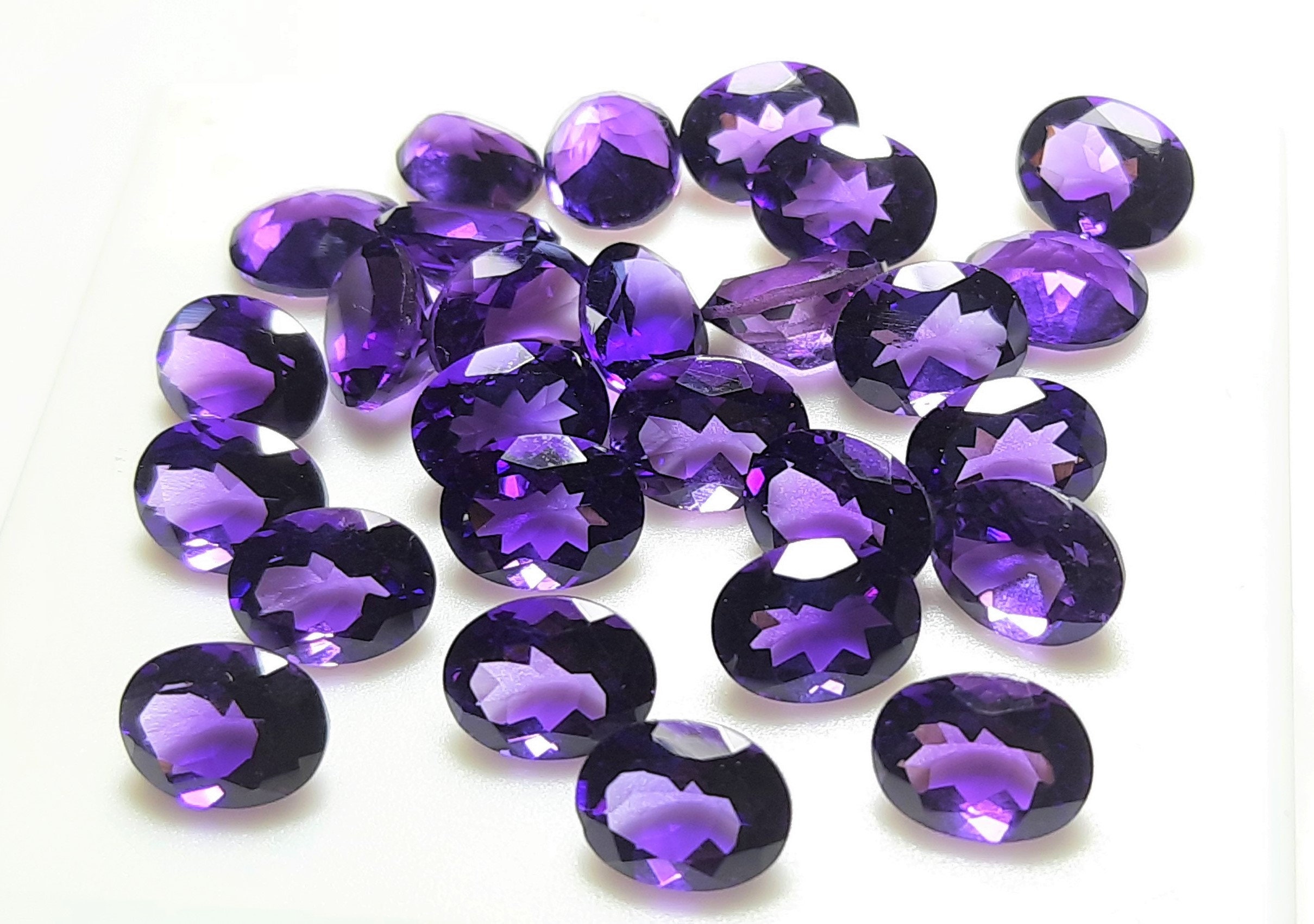 AAA Quality Aferican Amethyst Oval Shape Faceted - Etsy