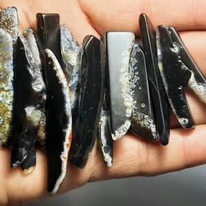 Black Banded Onyx Rough Gemstone,black Banded Onyx Specimens,black ...