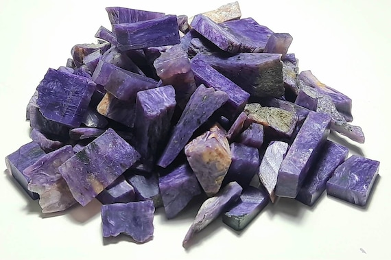 Charoite Unpolished Rough Gemstonecharoite Gemstonecharoite | Etsy