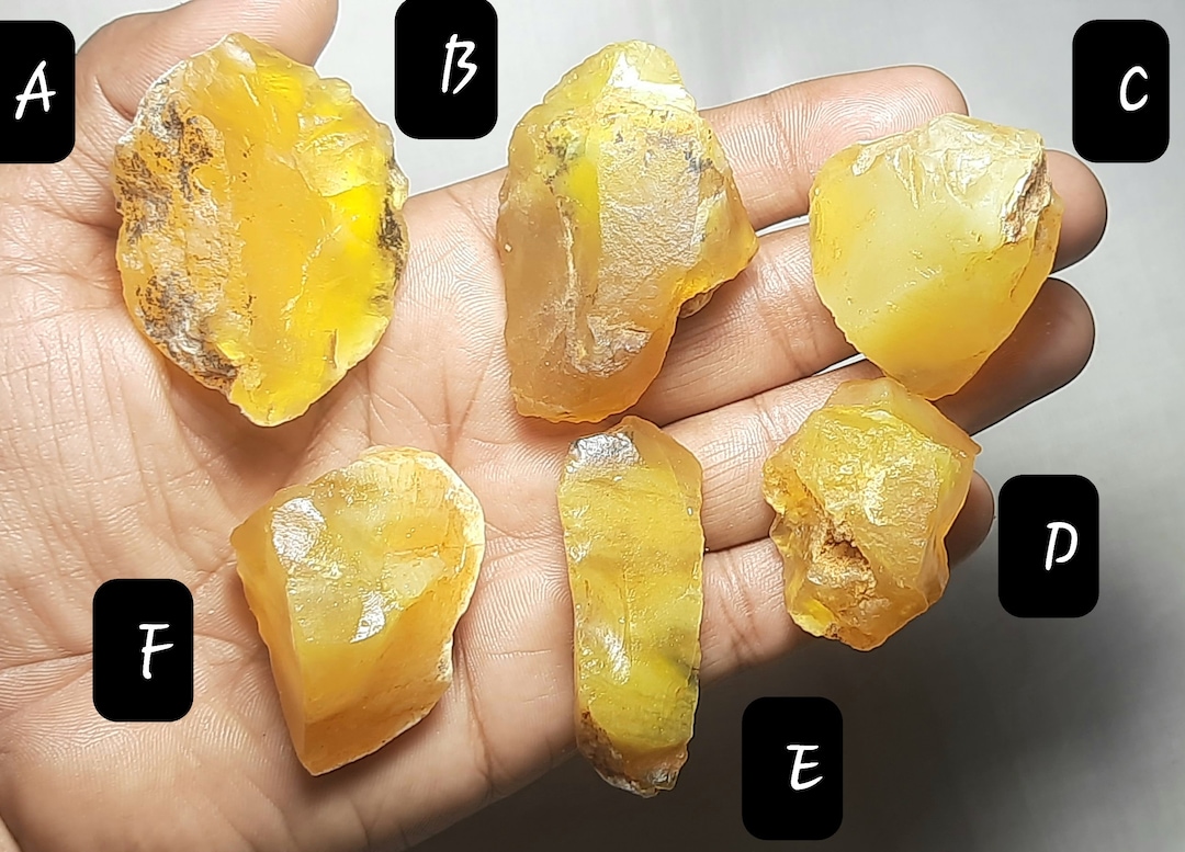 Natural Yellow Opal Raw,yellow Opal Rough,yellow Opal Slice,yellow Opal ...
