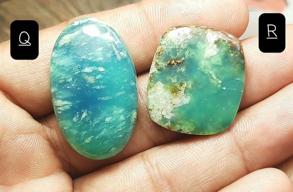 Erstaunlicher Chrysopras-Edelstein, Designer 100% natürlicher Zitronen-Chrysopras-Cabochon ...