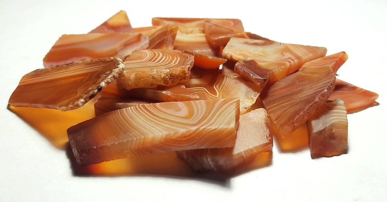 Red Banded Onyx Rough Gemstonered Banded Onyx Specimensred - Etsy