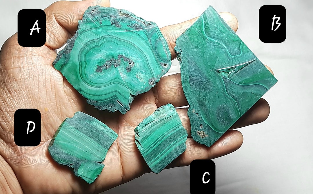 Natural Malachite Big Size Rough Gemstone,malachite Slices,malachite ...