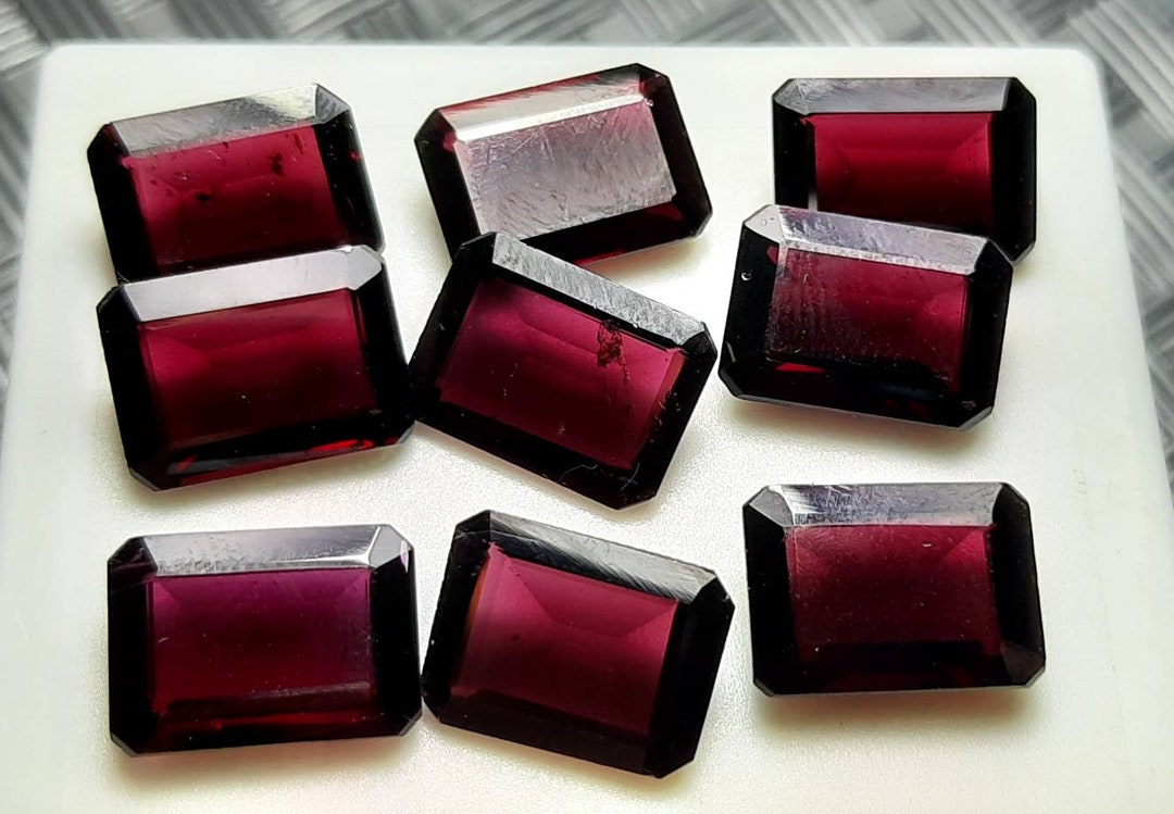 Natural Garnet Big Size Faceted Octagon Gemstone,garnet Octagon,healing ...