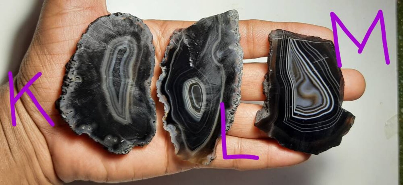 Black Banded Onyx Rough Gemstoneblack Banded Onyx - Etsy