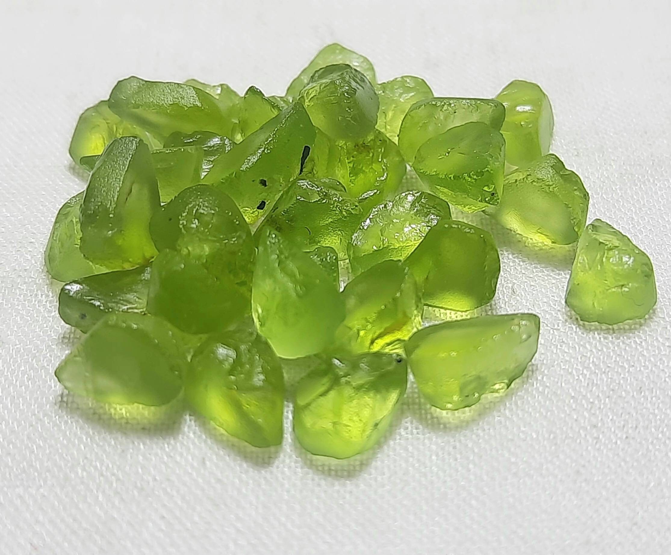 Natural Peridot Pear Unpolished Rough Gemstoneperidot - Etsy UK