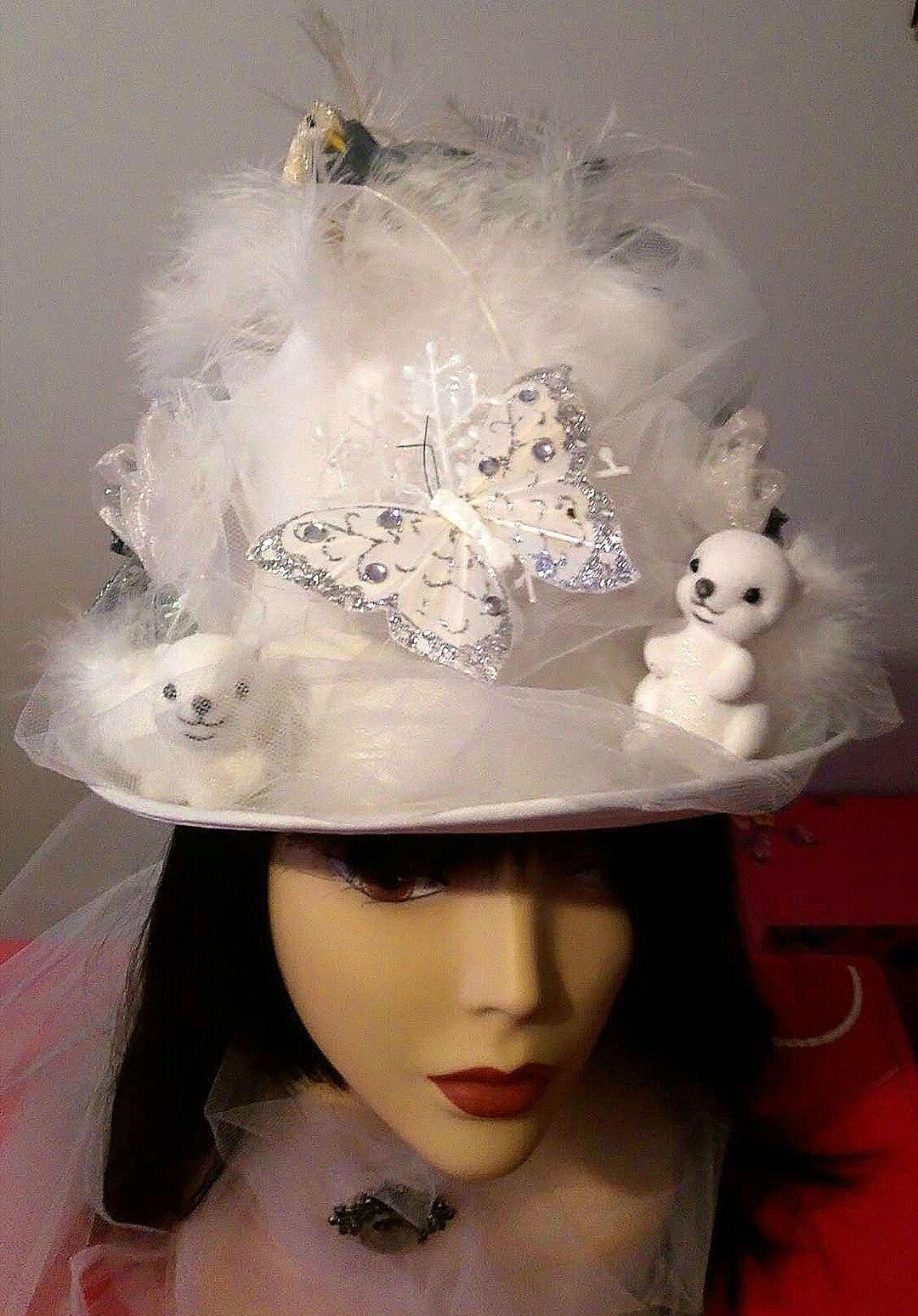 Top Hat - Fairy Hat - the Squirrels and the Peacock - Etsy
