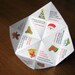 DIGITAL Christmas Joke Teller fortune Teller, Cootie Catcher SNOWMAN ...