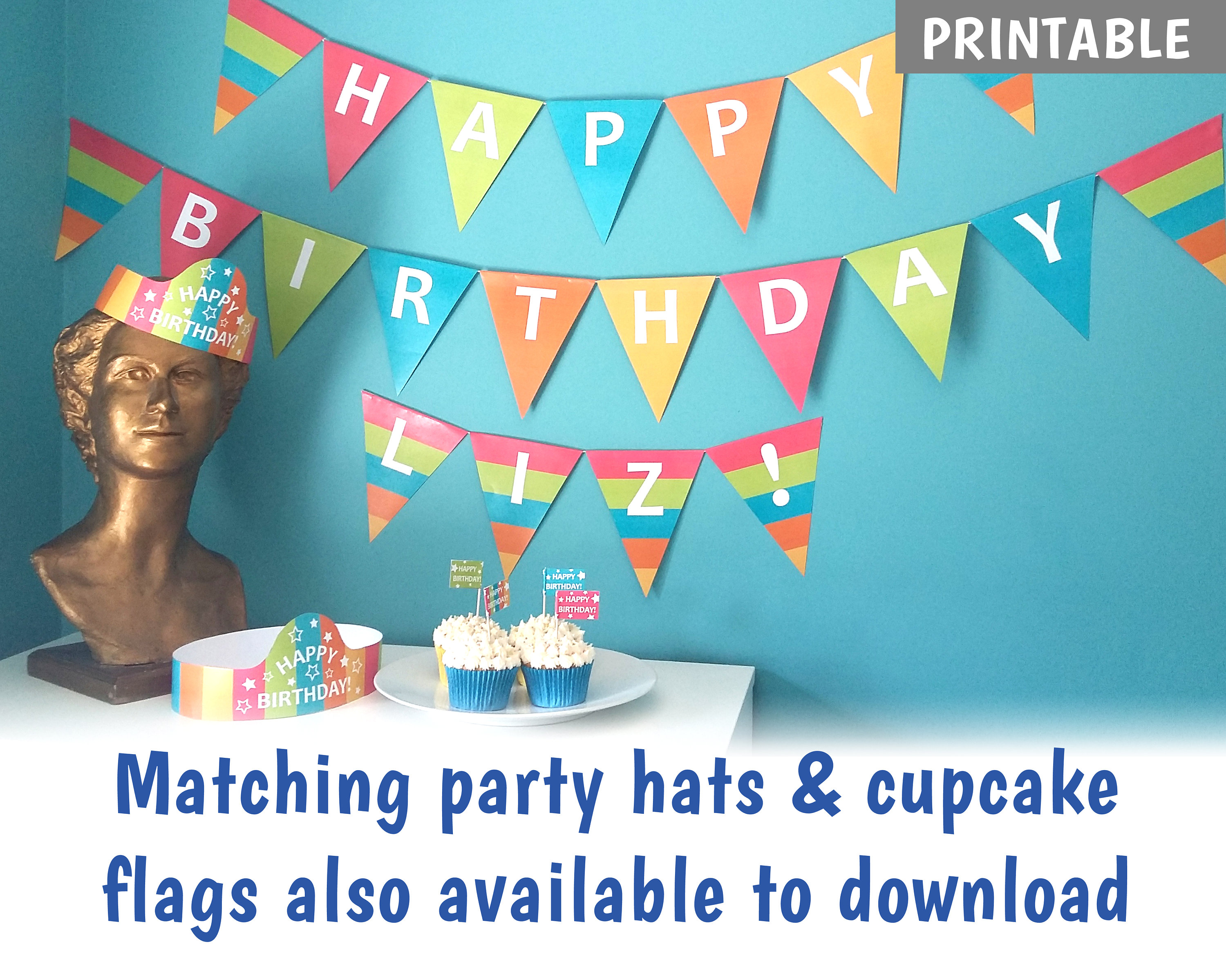 PRINTABLE Birthday Bunting Make Your Own Personalised | Etsy