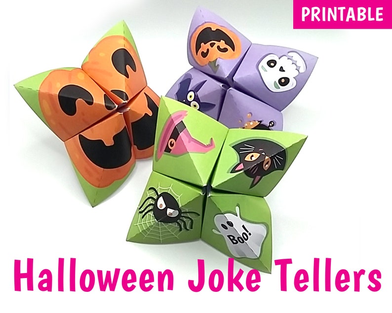 Halloween Joke Tellers halloween Cootie Catcher Fortune - Etsy