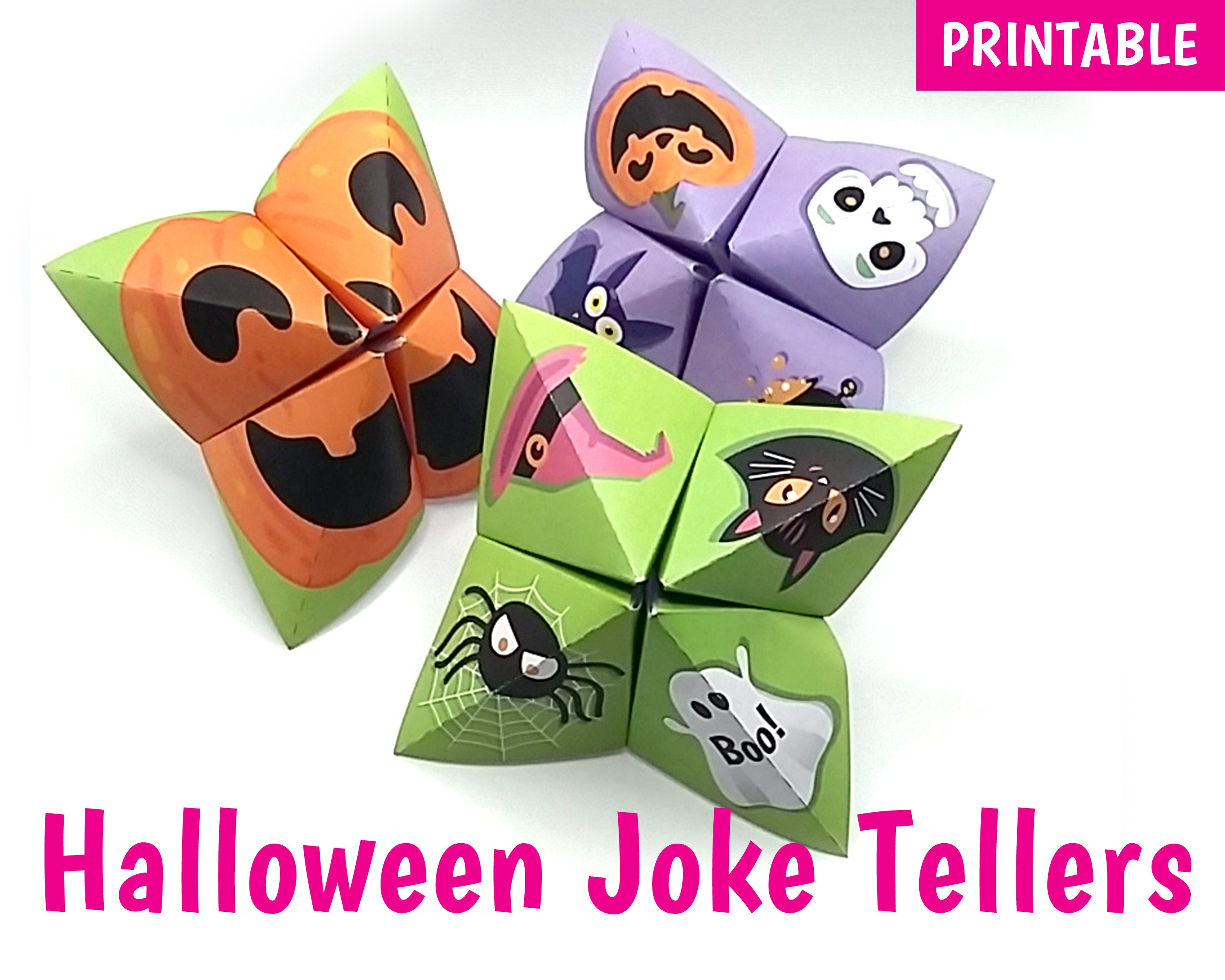 Halloween Joke Tellers halloween Cootie Catcher Fortune - Etsy
