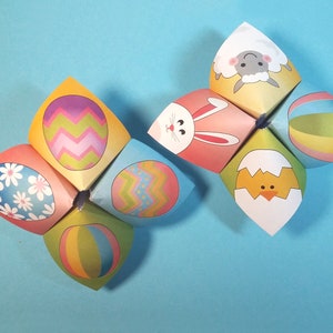 Easter Joke Tellers (fortune Teller, Cootie Catcher) - Easter Favor ...