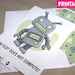 Robot Birthday Card With Mechanical, Interactive, Wiggling Robot - DIY ...