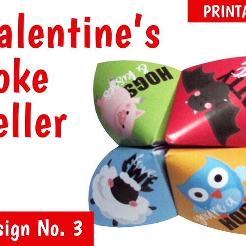 Valentine's Day Joke Teller Cootie Catcher Fortune - Etsy