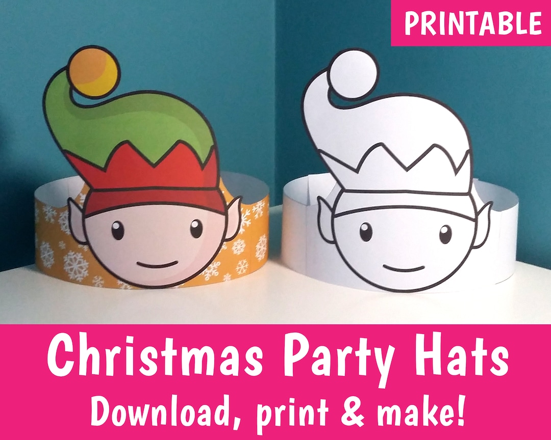 PRINTABLE Christmas Crowns, Make Your Own Christmas Party Hats ...