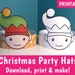 PRINTABLE Christmas Crowns, Make Your Own Christmas Party Hats ...