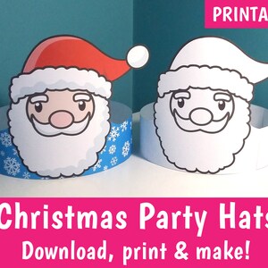 PRINTABLE Christmas Crowns, Make Your Own Christmas Party Hats ...