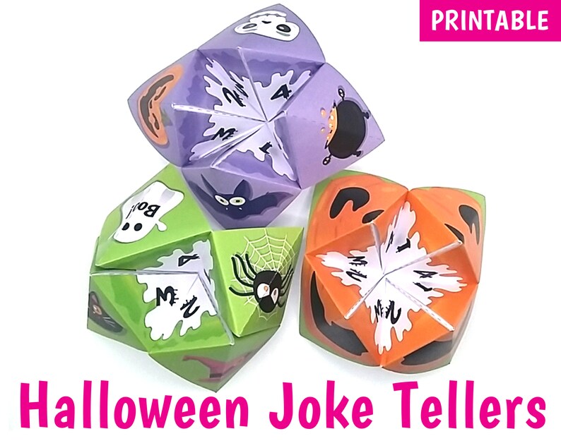 Halloween Joke Tellers halloween Cootie Catcher Fortune - Etsy
