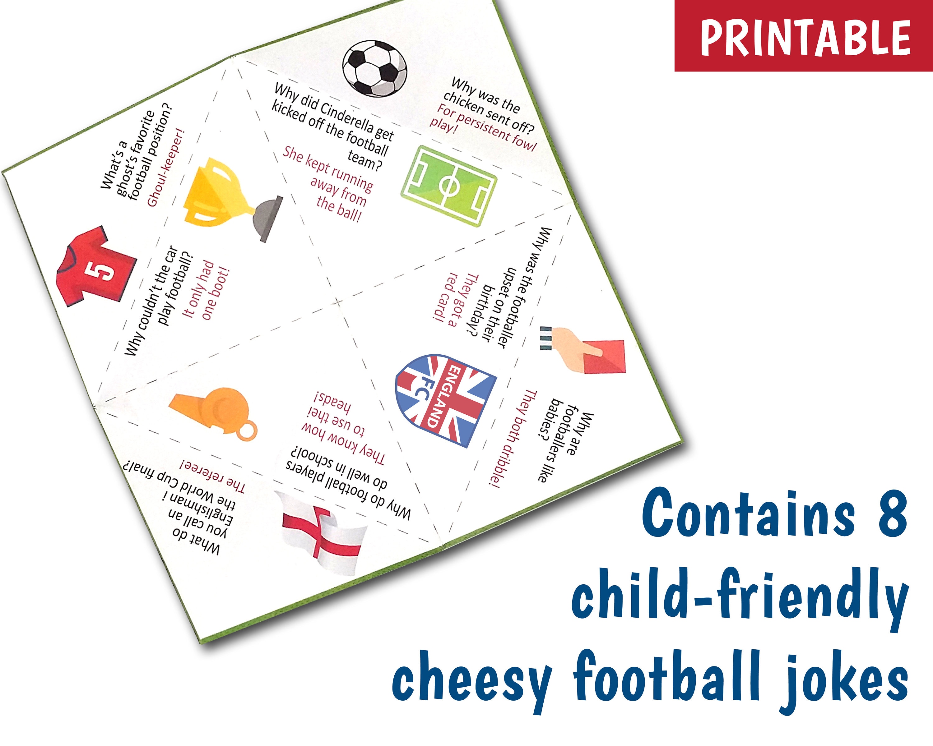 Football Joke Teller - Football Party, Soccer Theme Party, Soccer Jokes ...