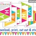 PRINTABLE Birthday Bunting, Make Your Own Personalised Birthday Banner ...